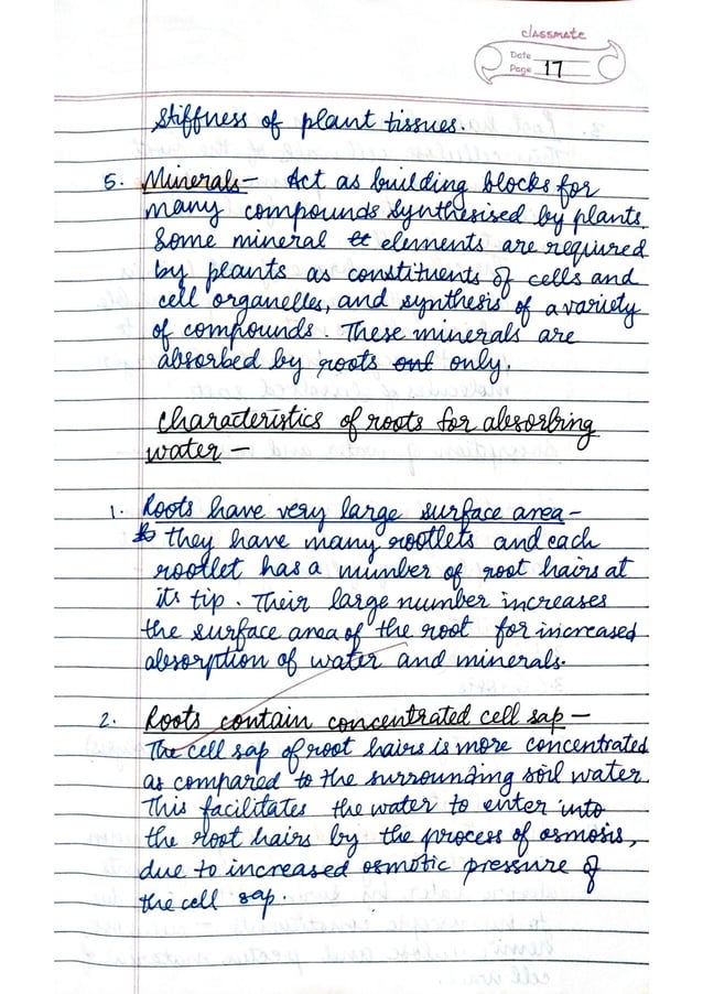 Icse Biology Class X Handwritten Notes Pdf