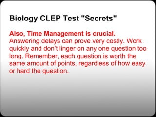Biology CLEP Study Guides & Biology CLEP Practice Tests | PDF