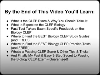 Biology CLEP Study Guides & Biology CLEP Practice Tests | PDF