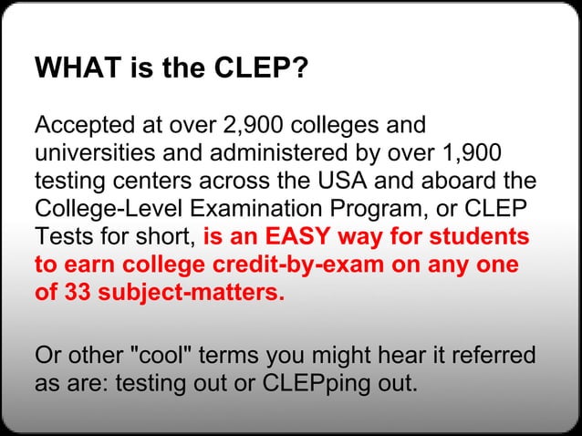 Biology CLEP Study Guides & Biology CLEP Practice Tests | PPT