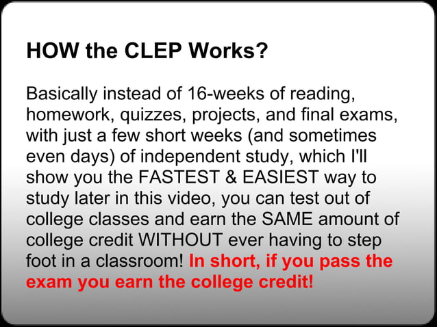 Biology CLEP Study Guides & Biology CLEP Practice Tests | PPT