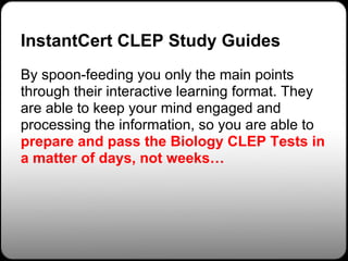 Biology CLEP Study Guides & Biology CLEP Practice Tests | PPT