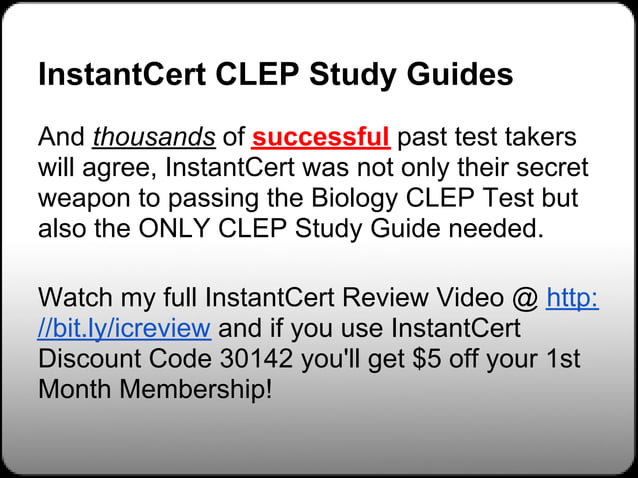 Biology CLEP Study Guides & Biology CLEP Practice Tests | PPT