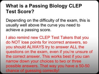 Biology CLEP Study Guides & Biology CLEP Practice Tests | PPT