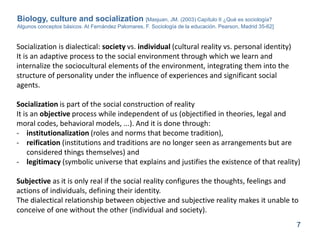 Biology, culture and socialization | PDF