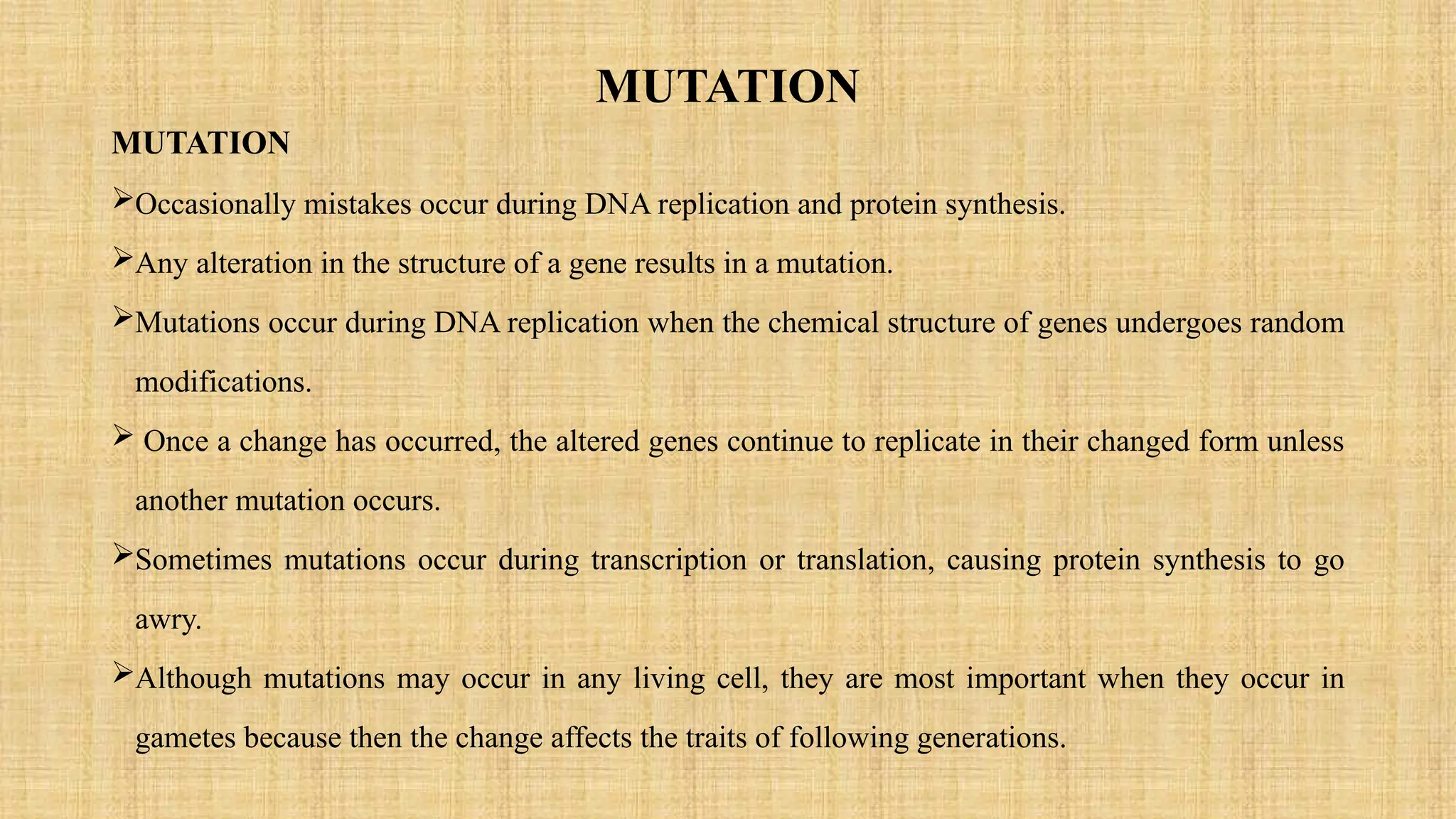 BIOLOGY DNA 3 Mutation--Lecture 3-1.pptx