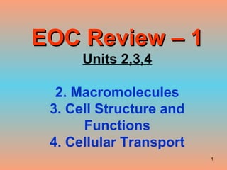Biology eoc review 1 | PPT