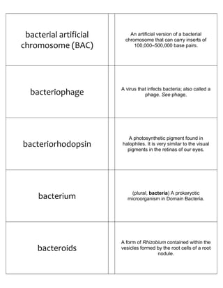 Biology Flash Cards Part I | PDF
