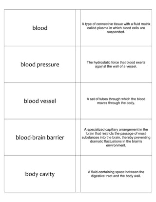 Biology Flash Cards Part I | PDF