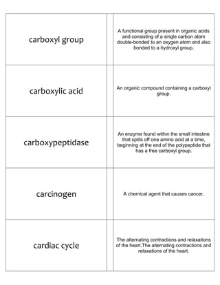 Biology Flash Cards Part I | PDF