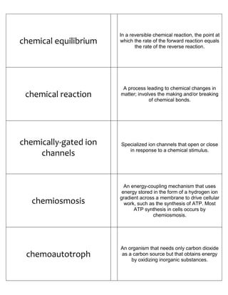 Biology Flash Cards Part I | PDF