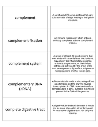 Biology Flash Cards Part I | PDF