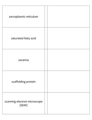Biology Flash Cards 5 | PDF