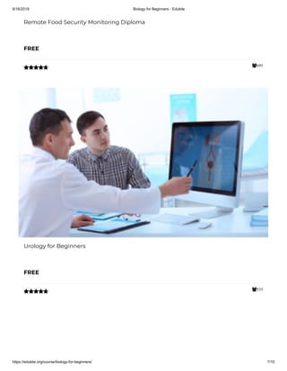 Biology for Beginners - Edukite | PDF