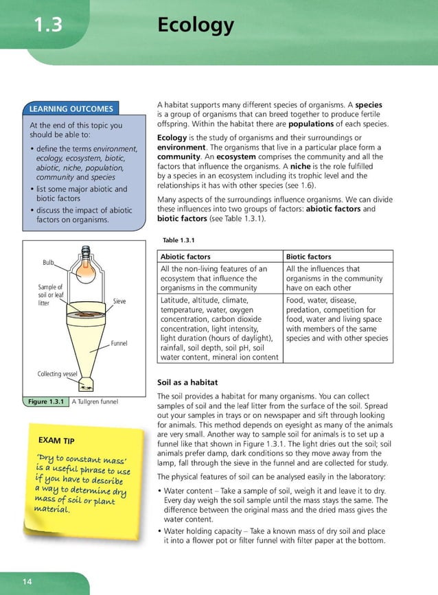 Biology for csec study guide | PDF