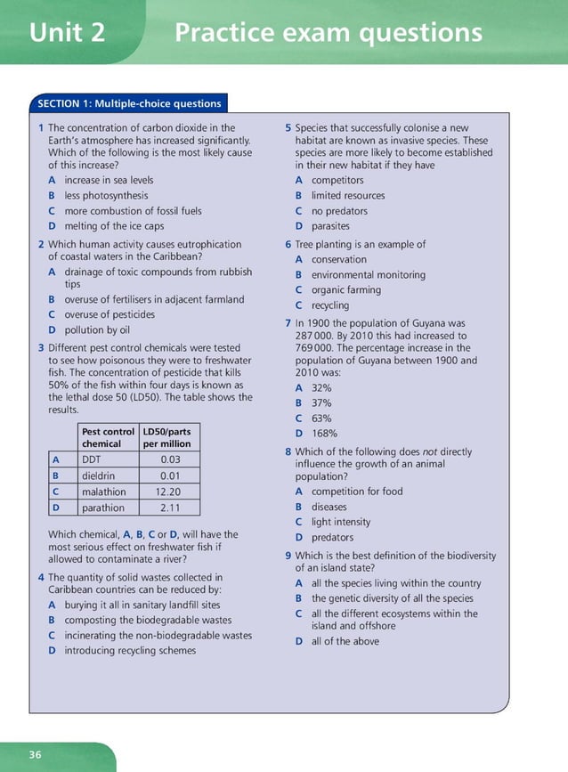 Biology for csec study guide | PDF