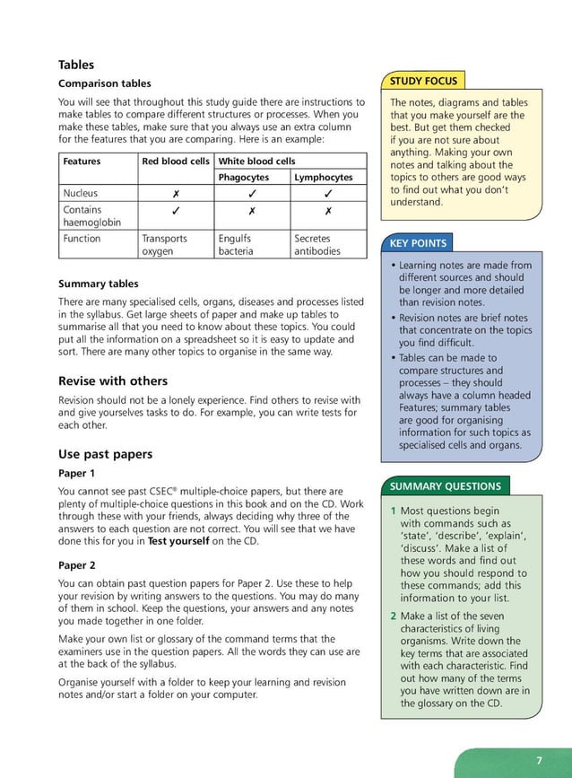 Biology for csec study guide | PDF