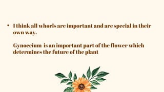 Flower and its parts 3D model PPT | PPTX