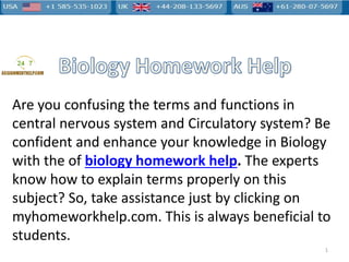 Biology homework help | PPTX