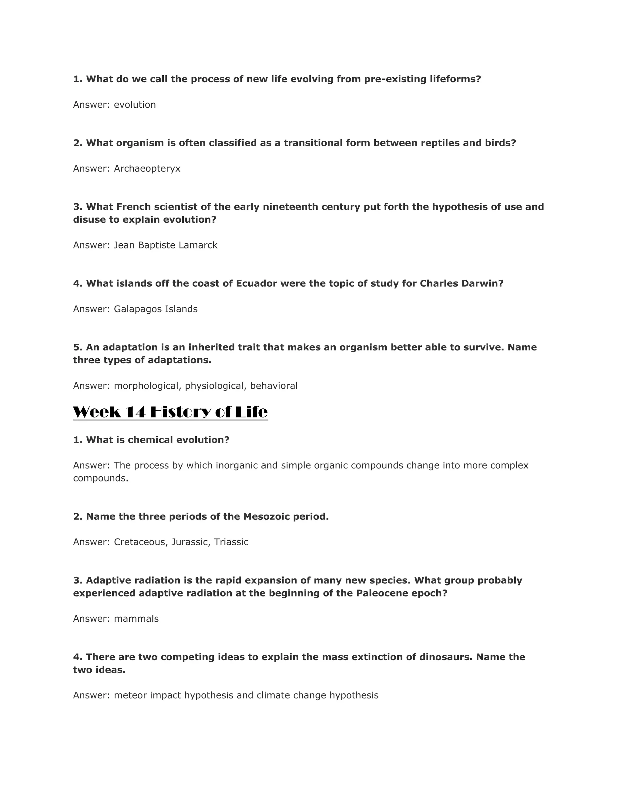 Biology hs bellringers science starters | DOCX