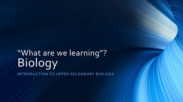 Upp Sec Biology: introduction to the discipline of biology | PPTX ...