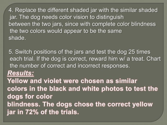 Are dogs color blind? | PPT