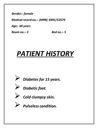 Biology investigatory project on diabetes | DOCX