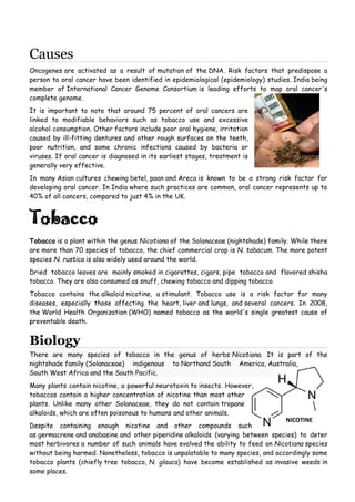 Case Study On Number Of Oral Cancer(Balasore, 2014).pdf | Illegal Drugs ...