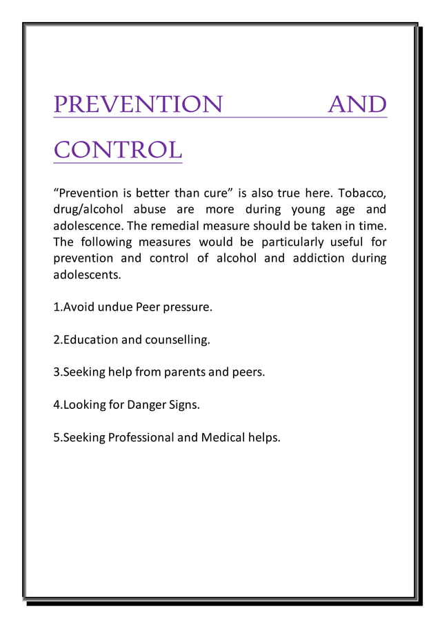 Biology investigatory project xii on Drug Addiction | DOCX | Illegal ...