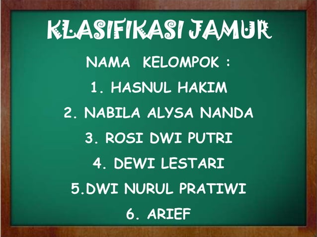 Klasfikasi jamur _ Biology | PPTX