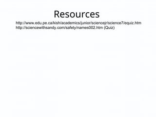 Biology Laboratory Equipment PowerPoint Presentation | PPT