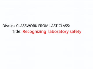 Biology Laboratory Equipment PowerPoint Presentation | PPT