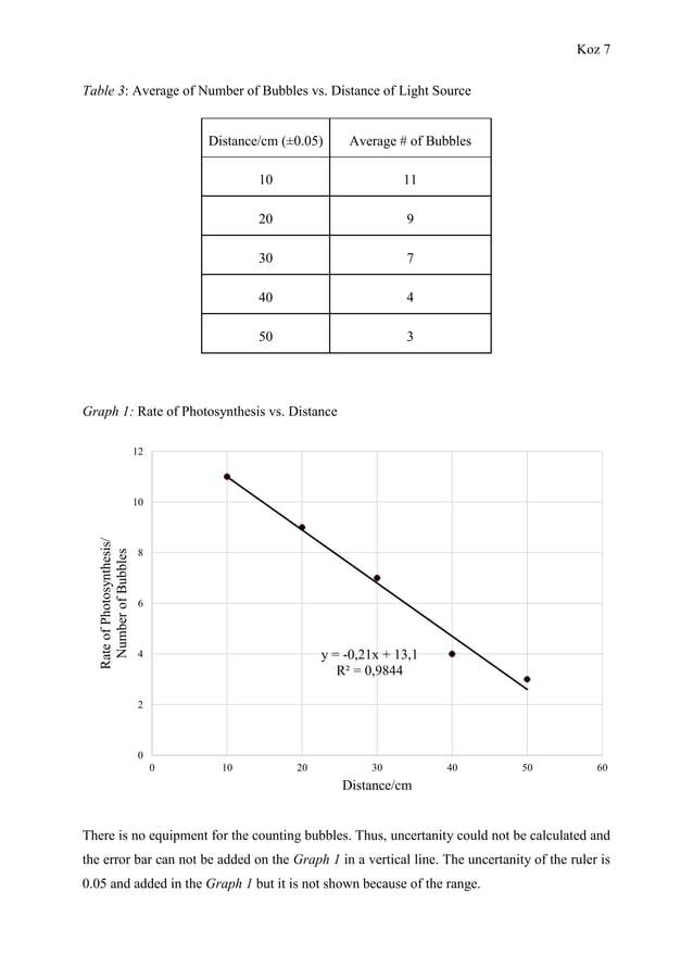Biology Lab Report 1 | PDF