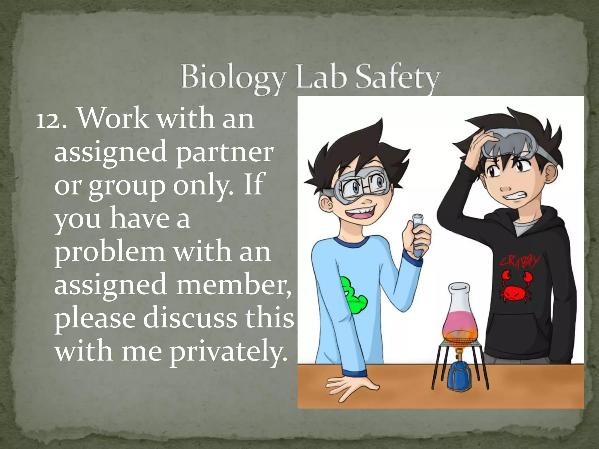 Biology lab safety | PPTX