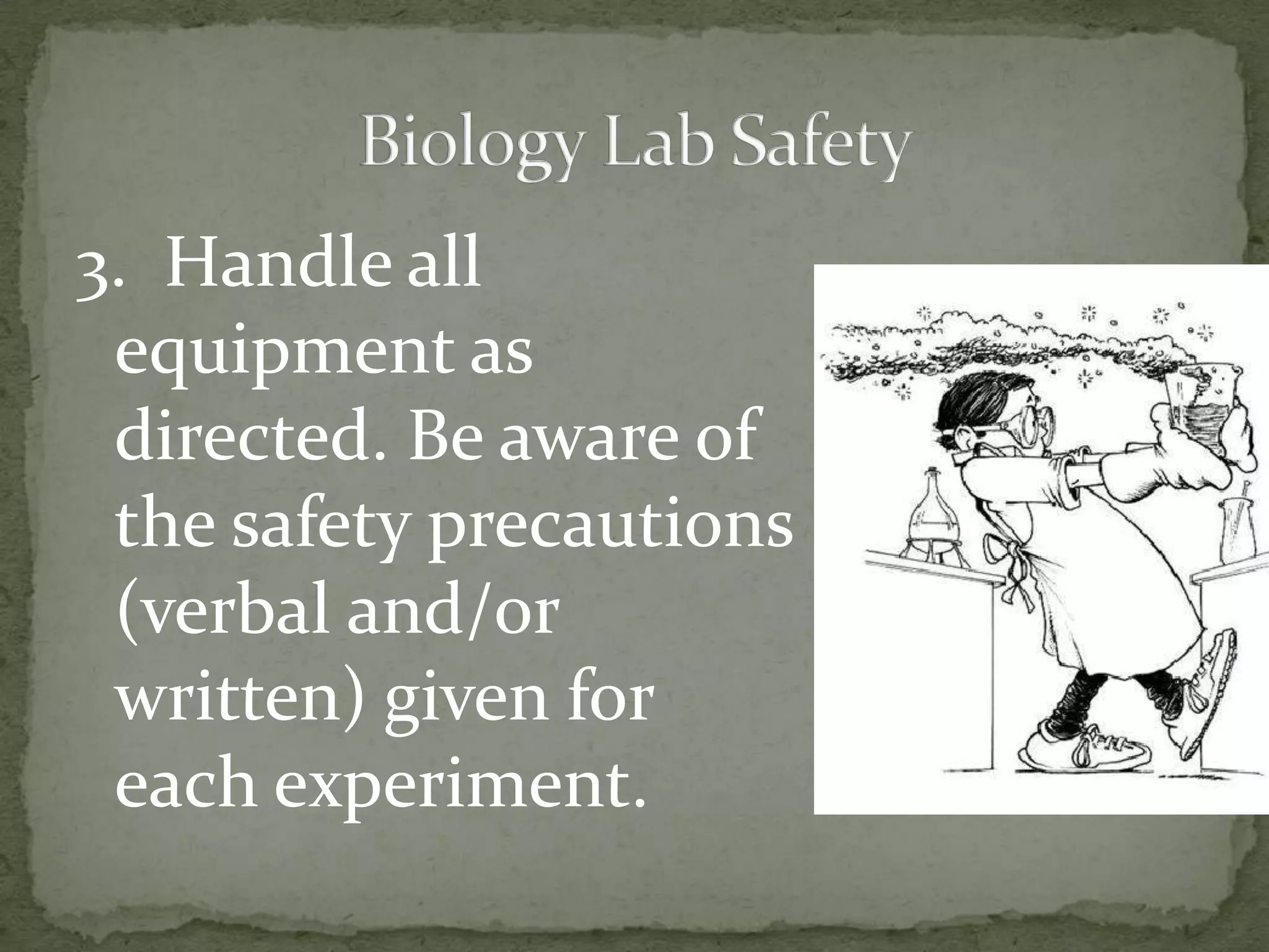 Biology lab safety | PPTX