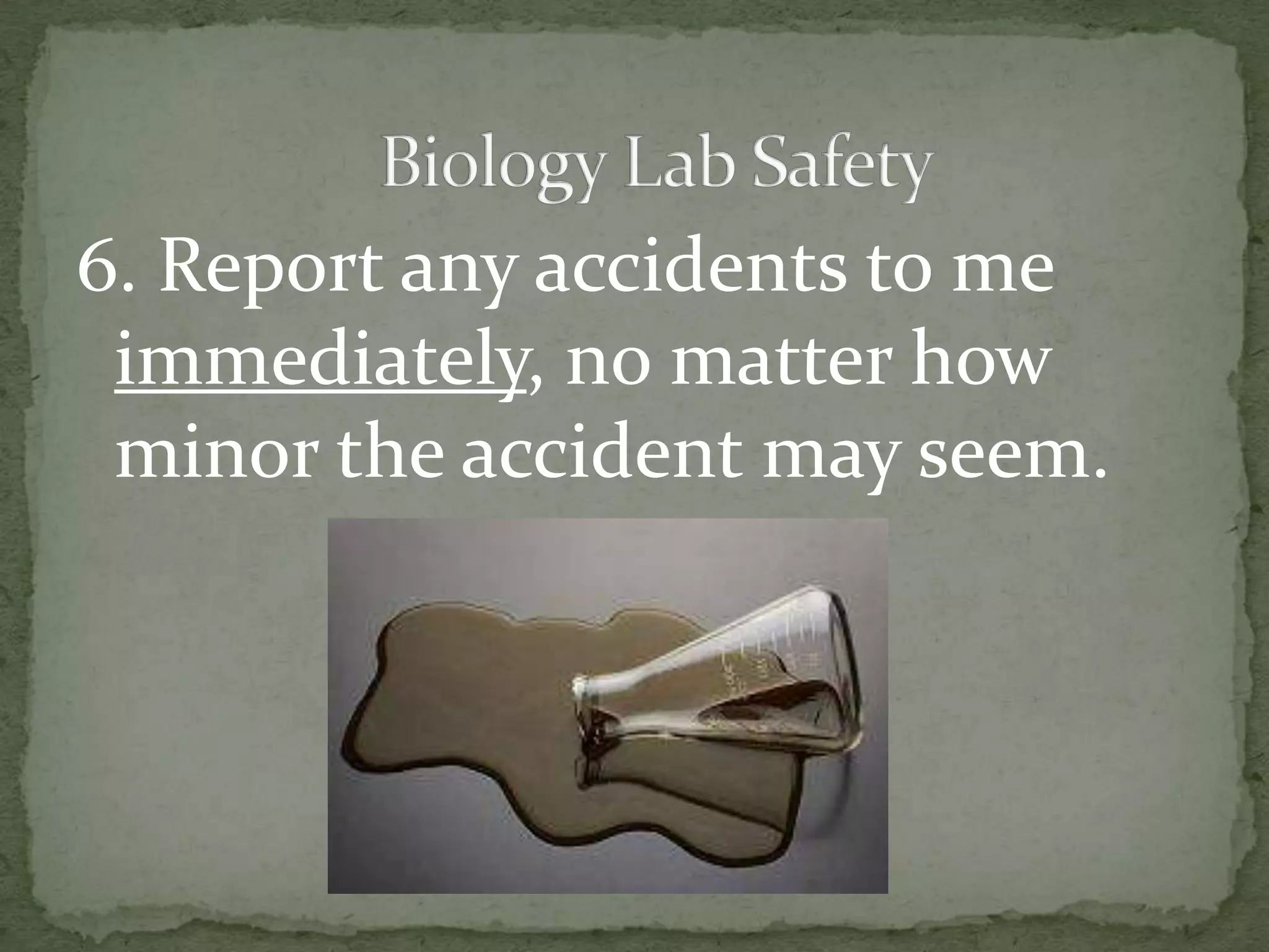 Biology lab safety | PPTX