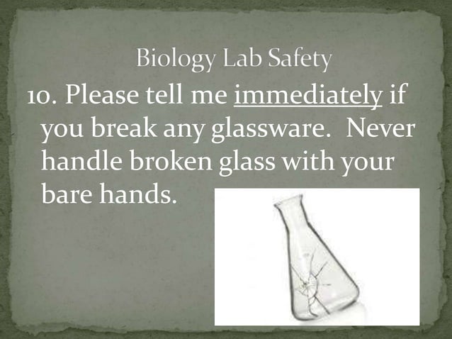 Biology lab safety | PPTX