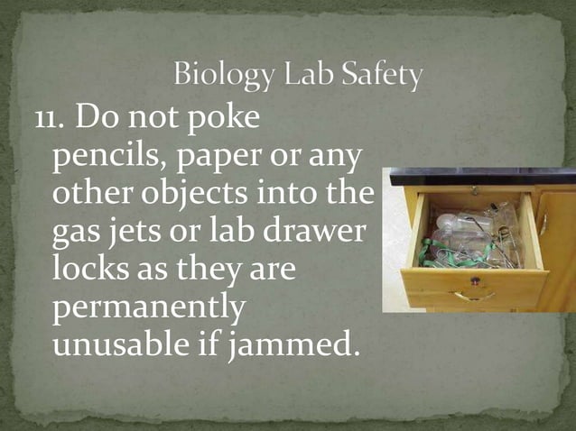 Biology lab safety | PPTX