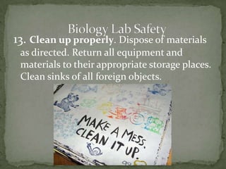 Biology lab safety | PPTX