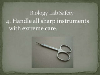 Biology lab safety | PPTX