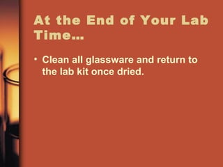 1.4 Biology Lab Safety | PPT