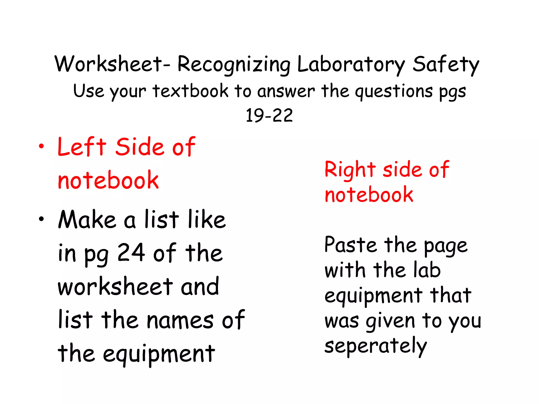 Biology lab safety | PPT