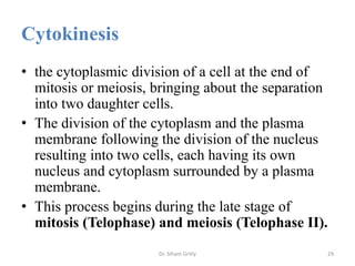 Biology lecture 7 how cell divided cell division 2 | PPTX