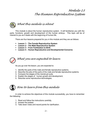 Biology m13 human reproductive system | PDF