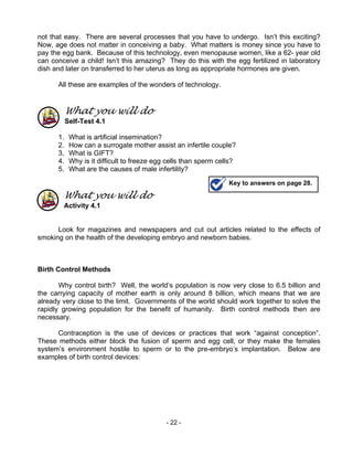 Biology m13 human reproductive system | PDF