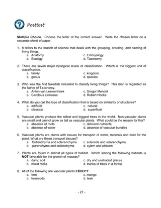 Biology m16 diversity of plants | PDF