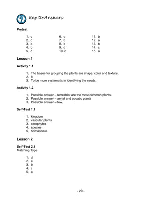Biology m16 diversity of plants | PDF