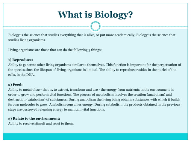 Biology made simple | PPTX | Biological Sciences | Science