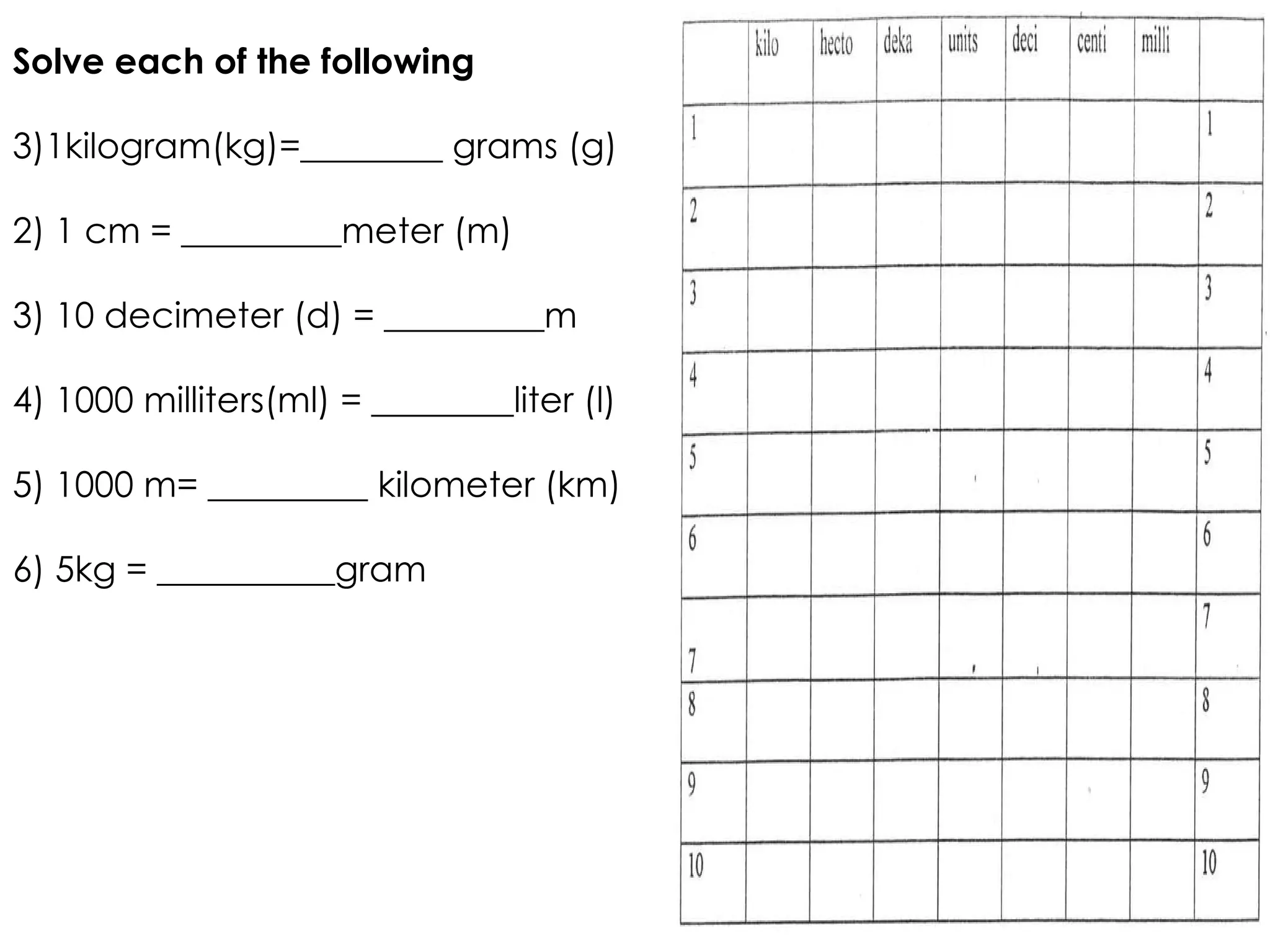 Biology metricsystemscientificnotation | PPT
