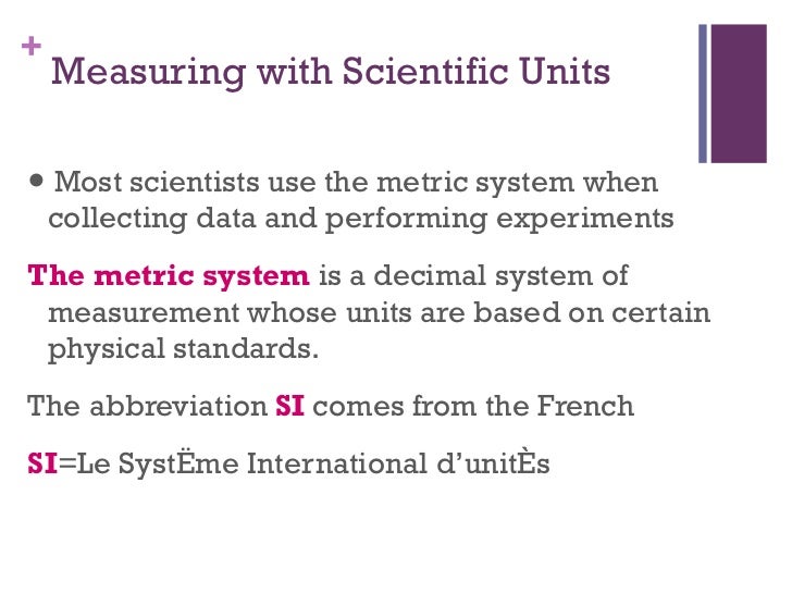 Biology metricsystemscientificnotation